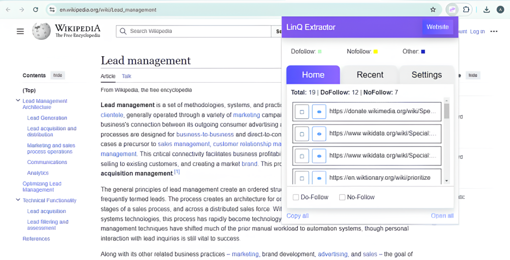 LinQ Extractor Extension Boost Your Outsourcing Performance